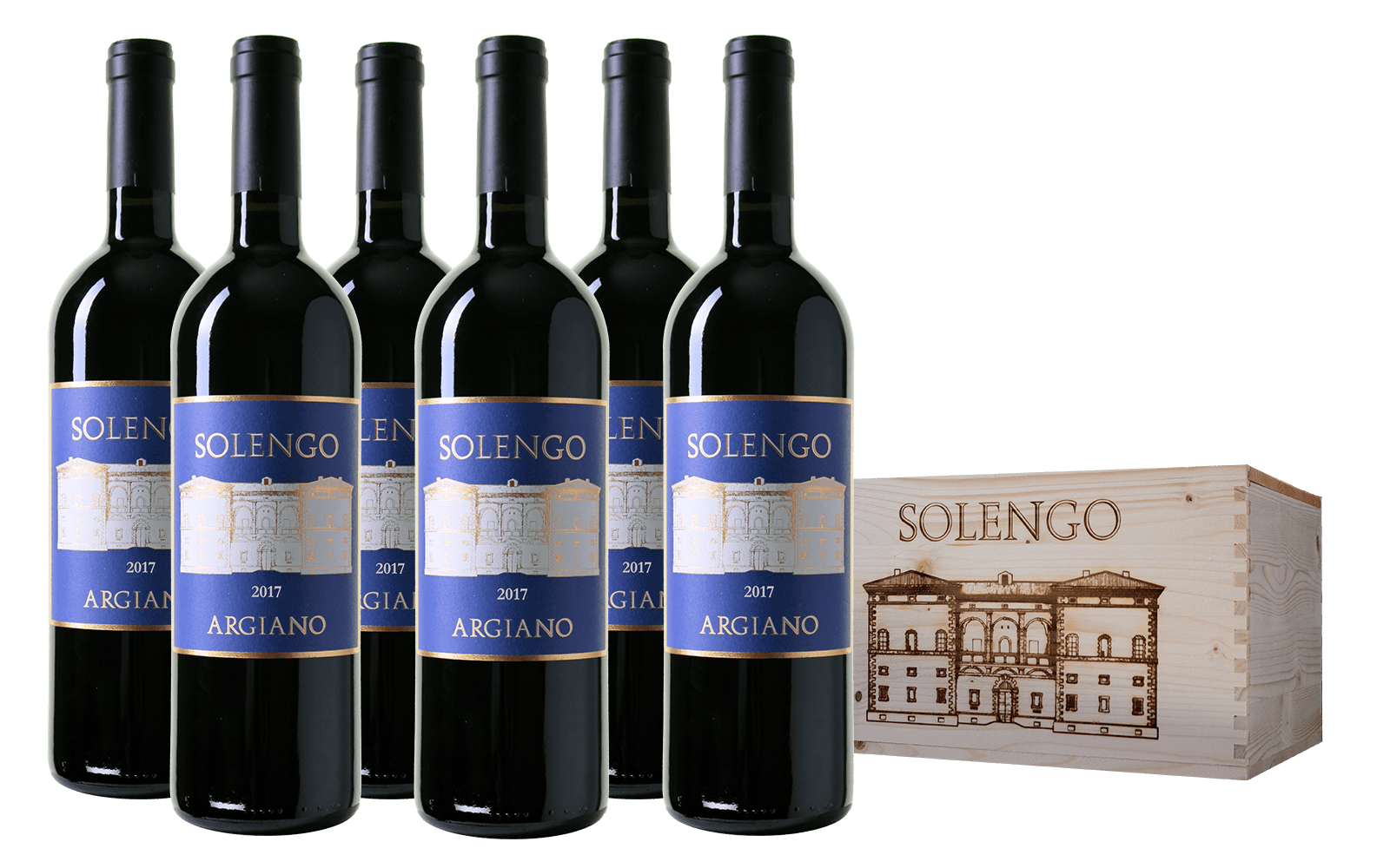 Argiano - Solengo 2017 (6 flessen in wijnkist) • Wijncentrale.be