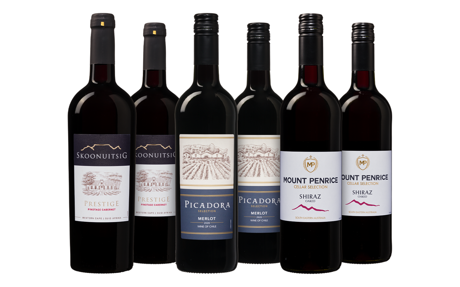 Kennismakingspakket Nieuwe Wereld - Rode Wijnen (6 flessen ...